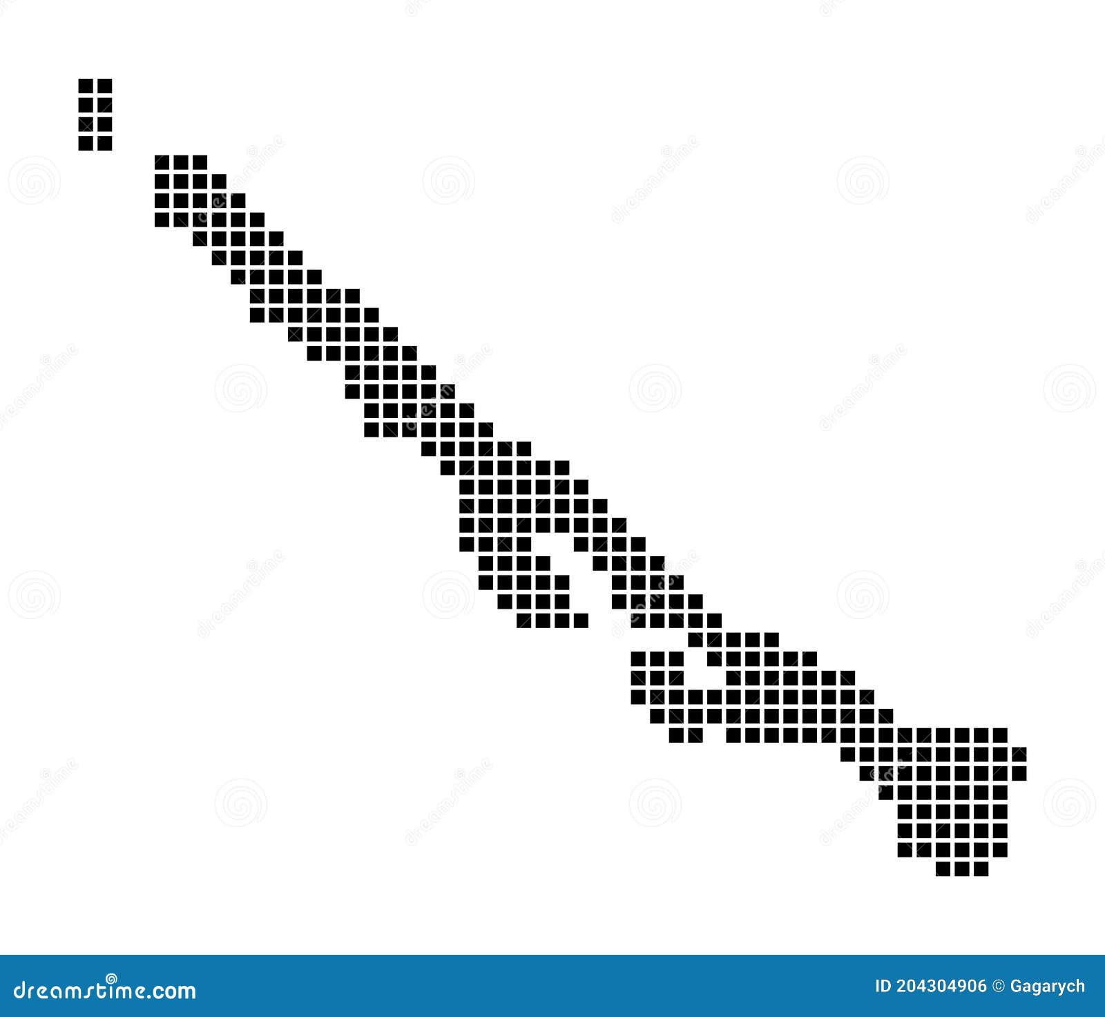 Stocking Island map. stock vector. Illustration of bahamian - 204304906