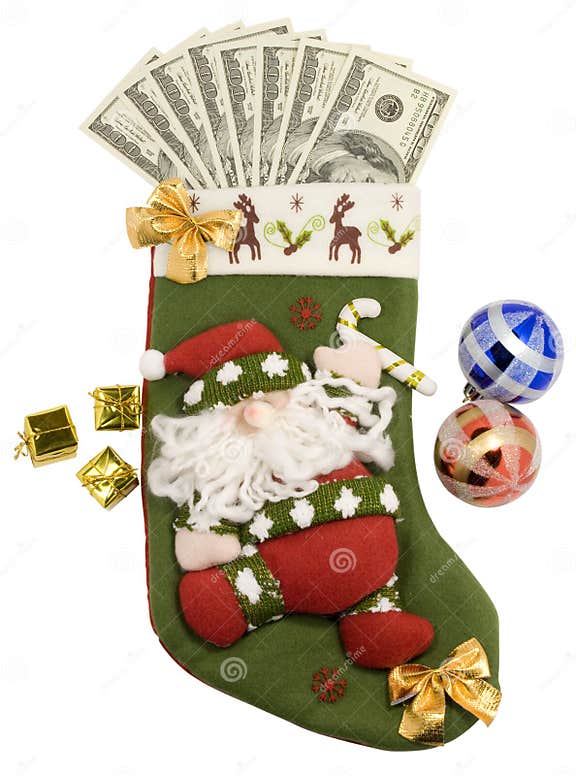 Stocking and Money stock photo. Image of finance, celebrate - 7197936