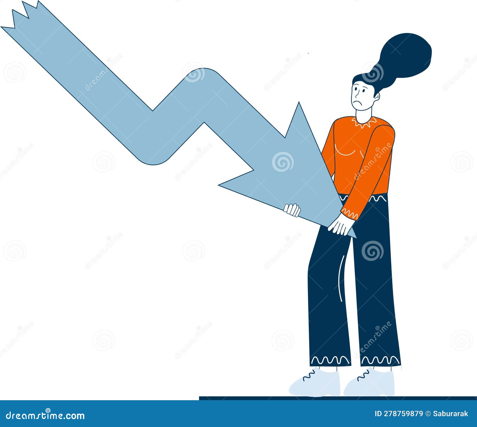 Stock Market Concept in Flat Cartoon Style with People Scene. Stock ...