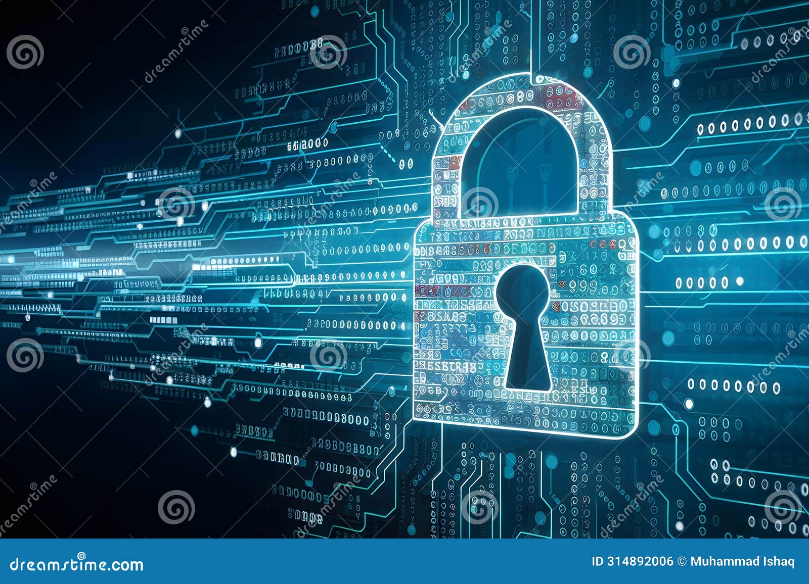 StockPhoto Padlock with Keyhole Icon in Personal Data Security ...