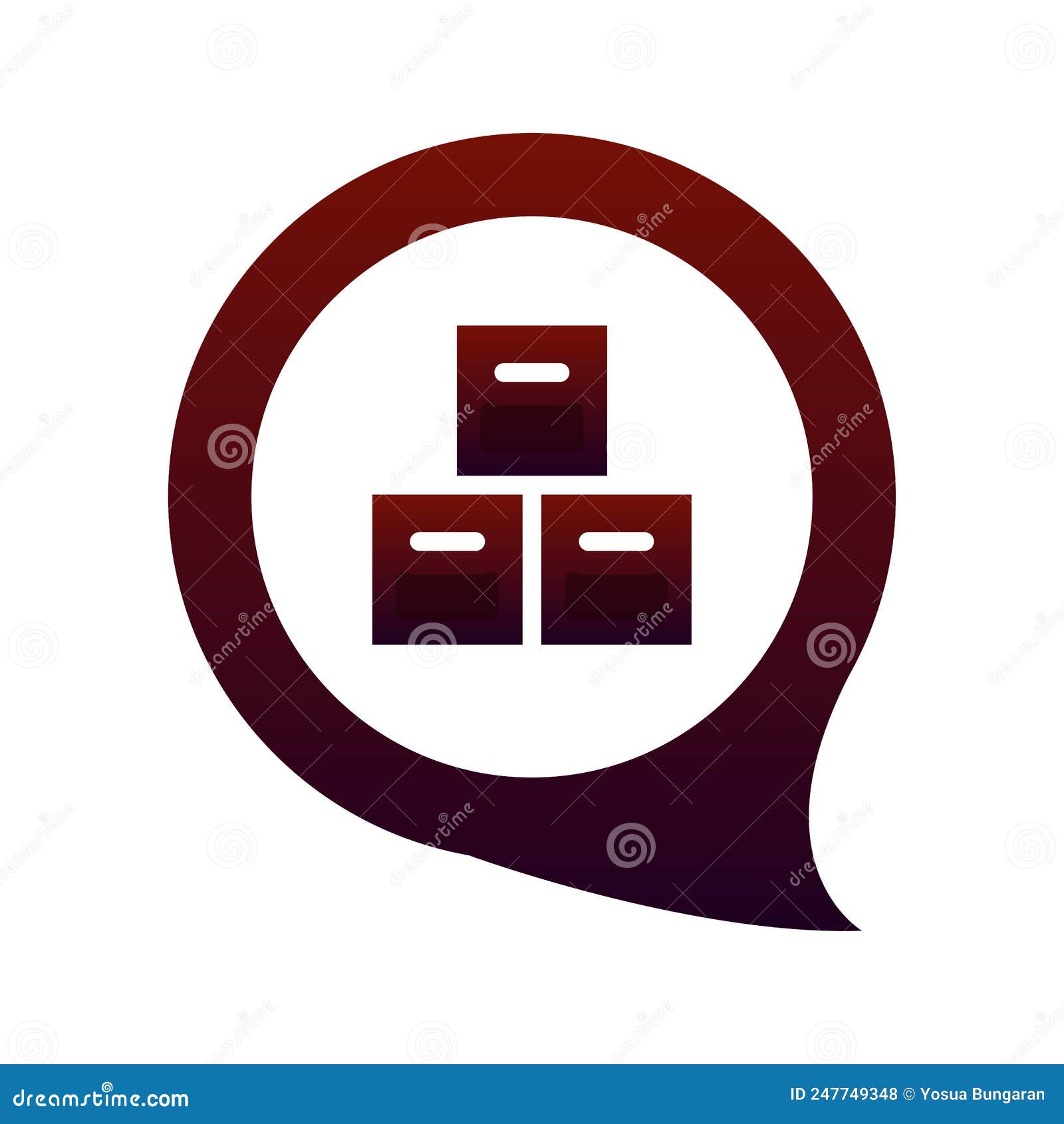 Stockpile Chat Logo Gradient Design Template Icon Stock Vector ...