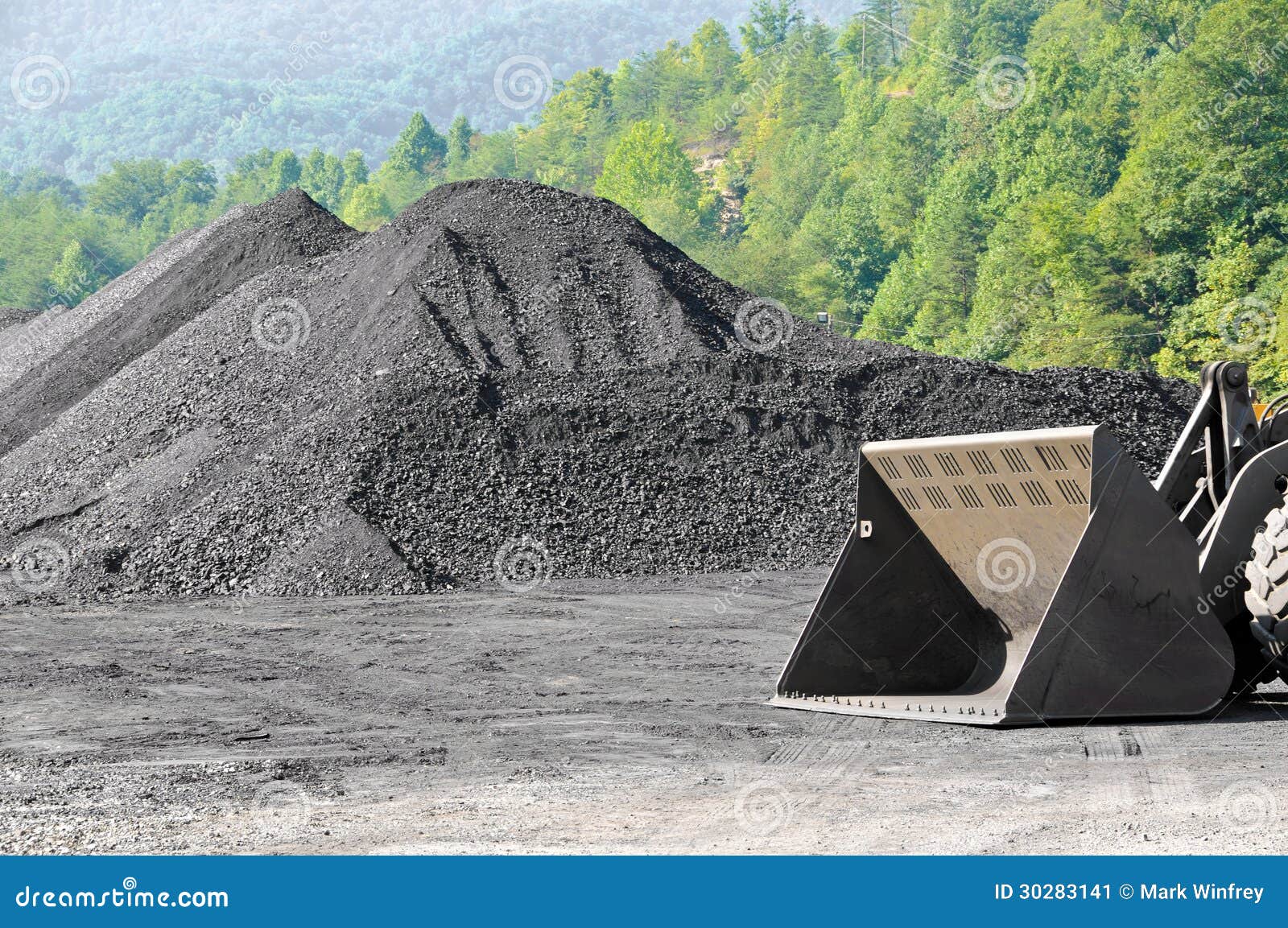 Stockpile of Coal stock image. Image of energy, combustible - 30283141