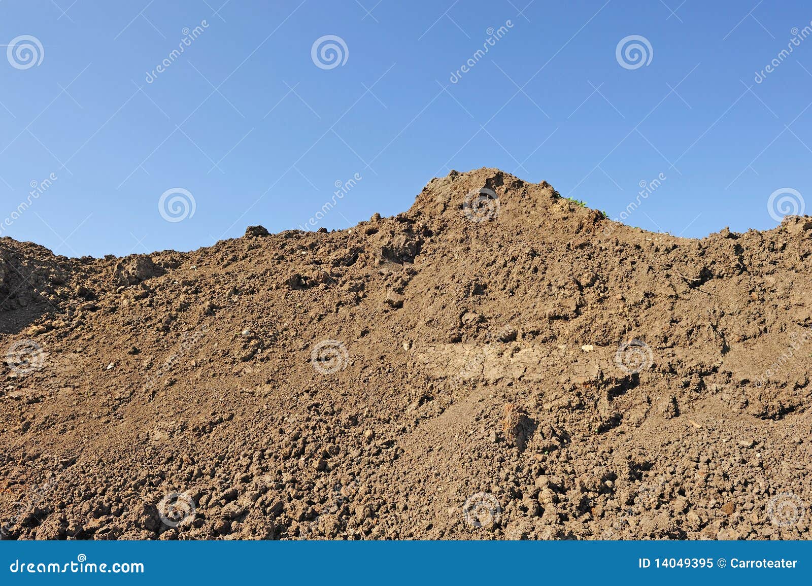 Stockpile of dirt stock image. Image of geology, pebble - 14049395
