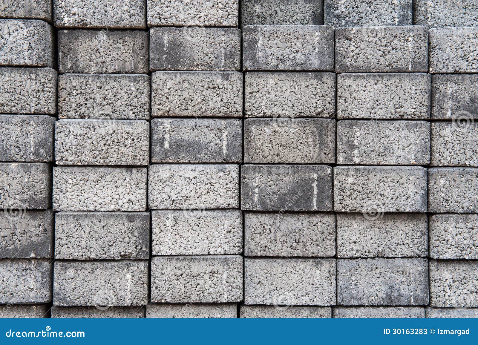 Gray Square Pavement Cement Bricks Stock Image - Image of stack ...