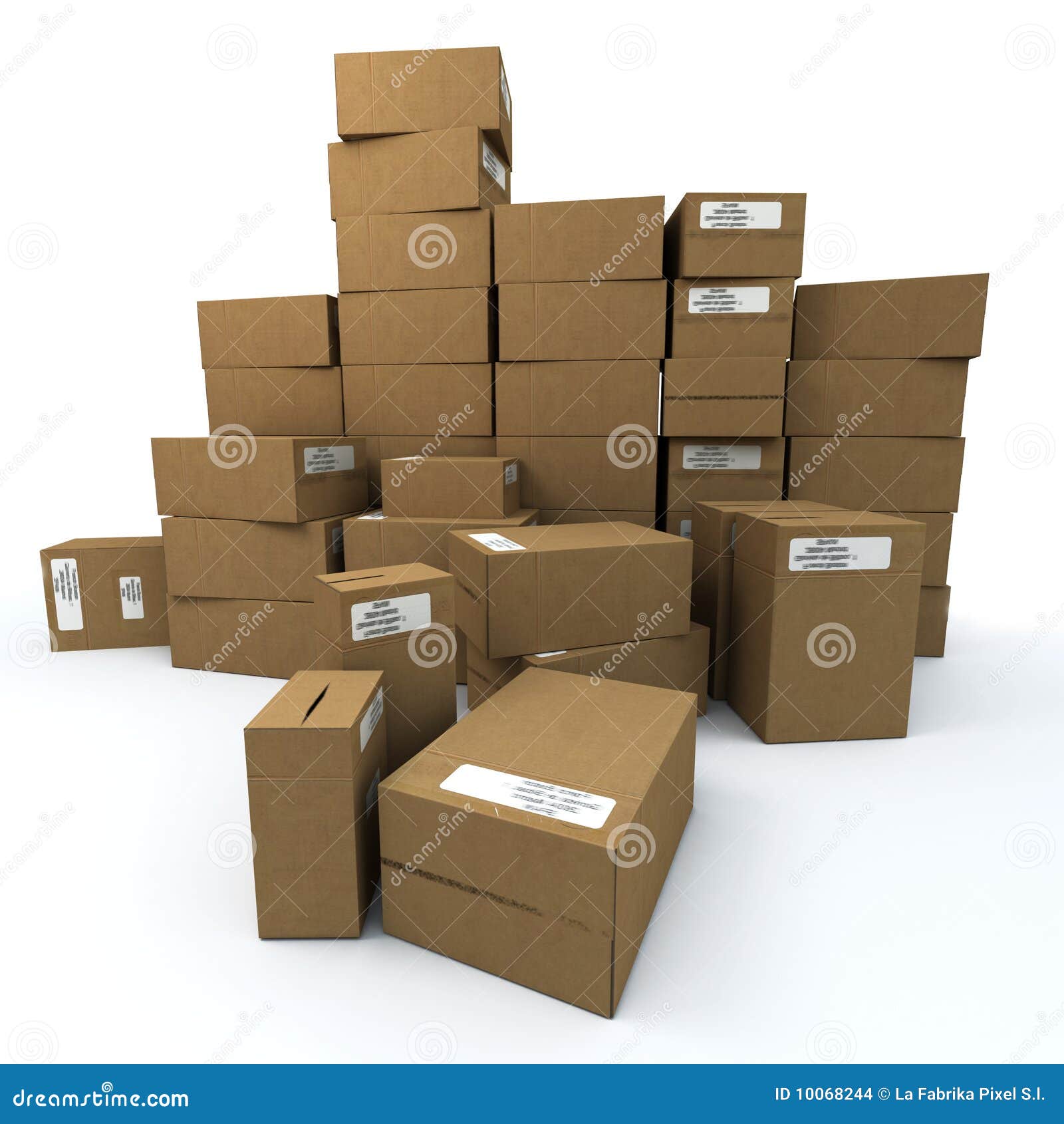Stockpiling stock illustration. Illustration of rendering - 10068244