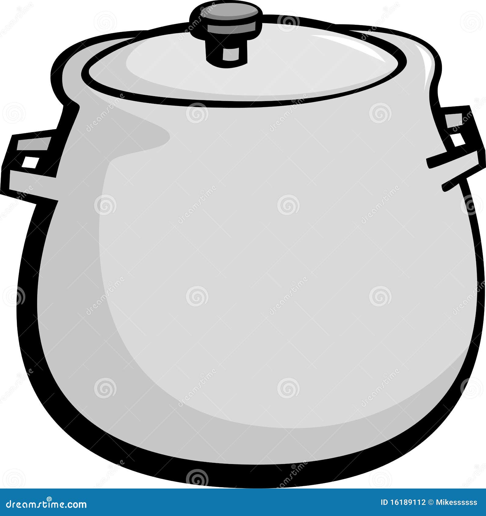 Stockpot Vector Illustration Stock Vector - Illustration of round ...