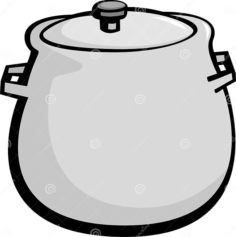 Stockpot Vector Illustration Stock Vector - Illustration of round ...