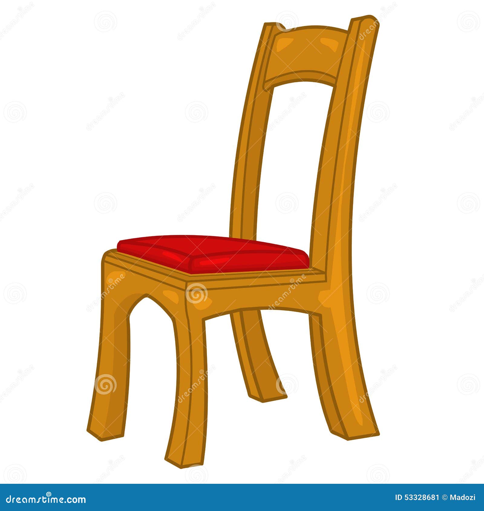 Stoel Geïsoleerde Illustratie Vector Illustratie - Illustration of ...