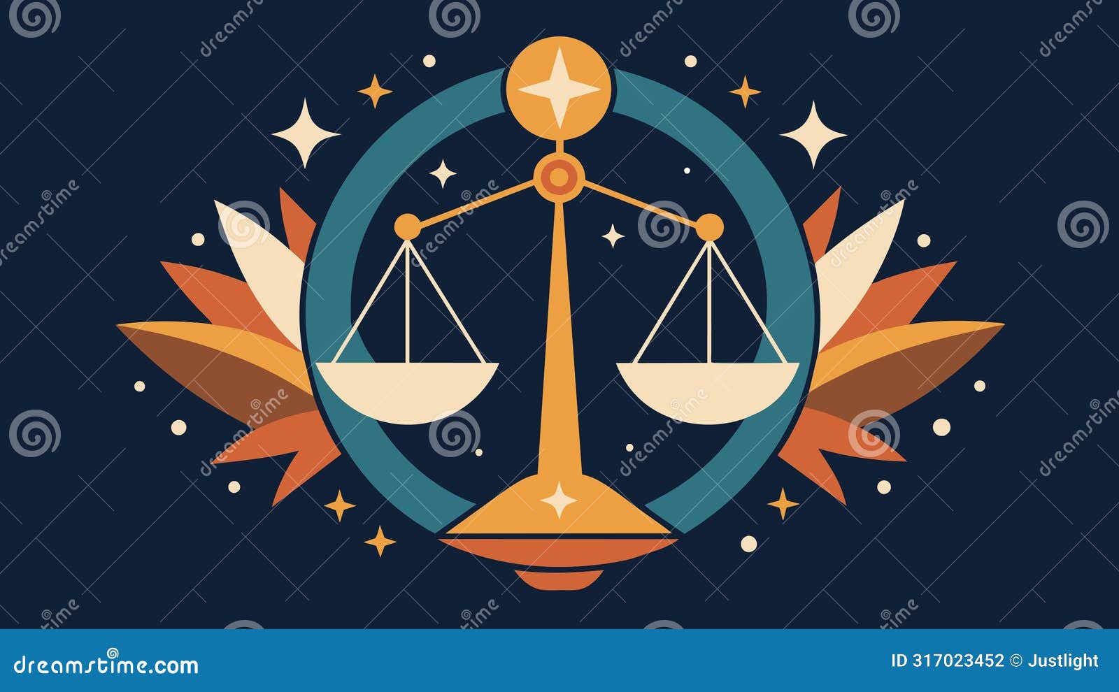 A Stoic Symbol Surrounded by Stars Representing the Balance between ...