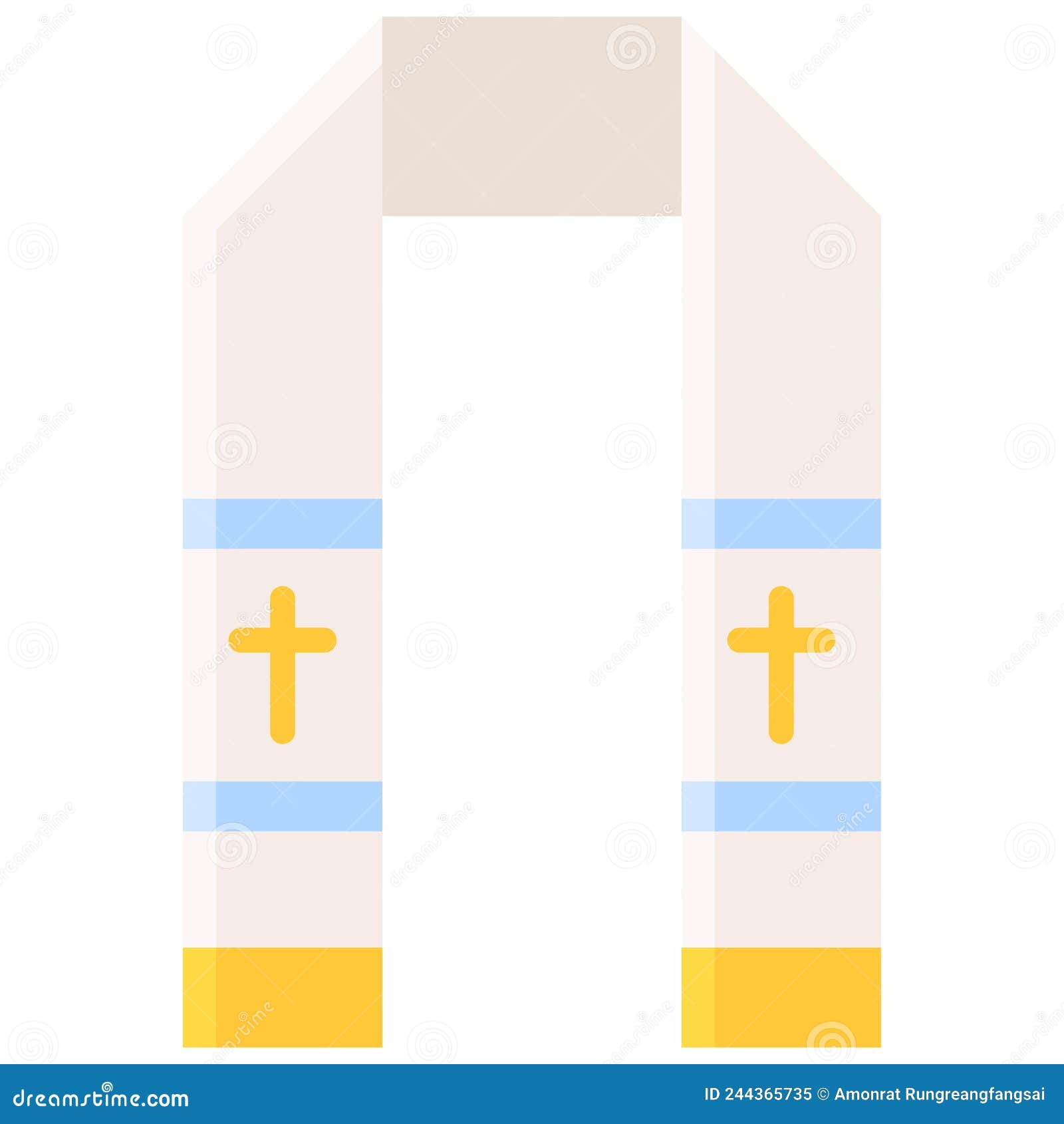 Stole Icon, Holy Week Related Vector Illustration Stock Vector ...