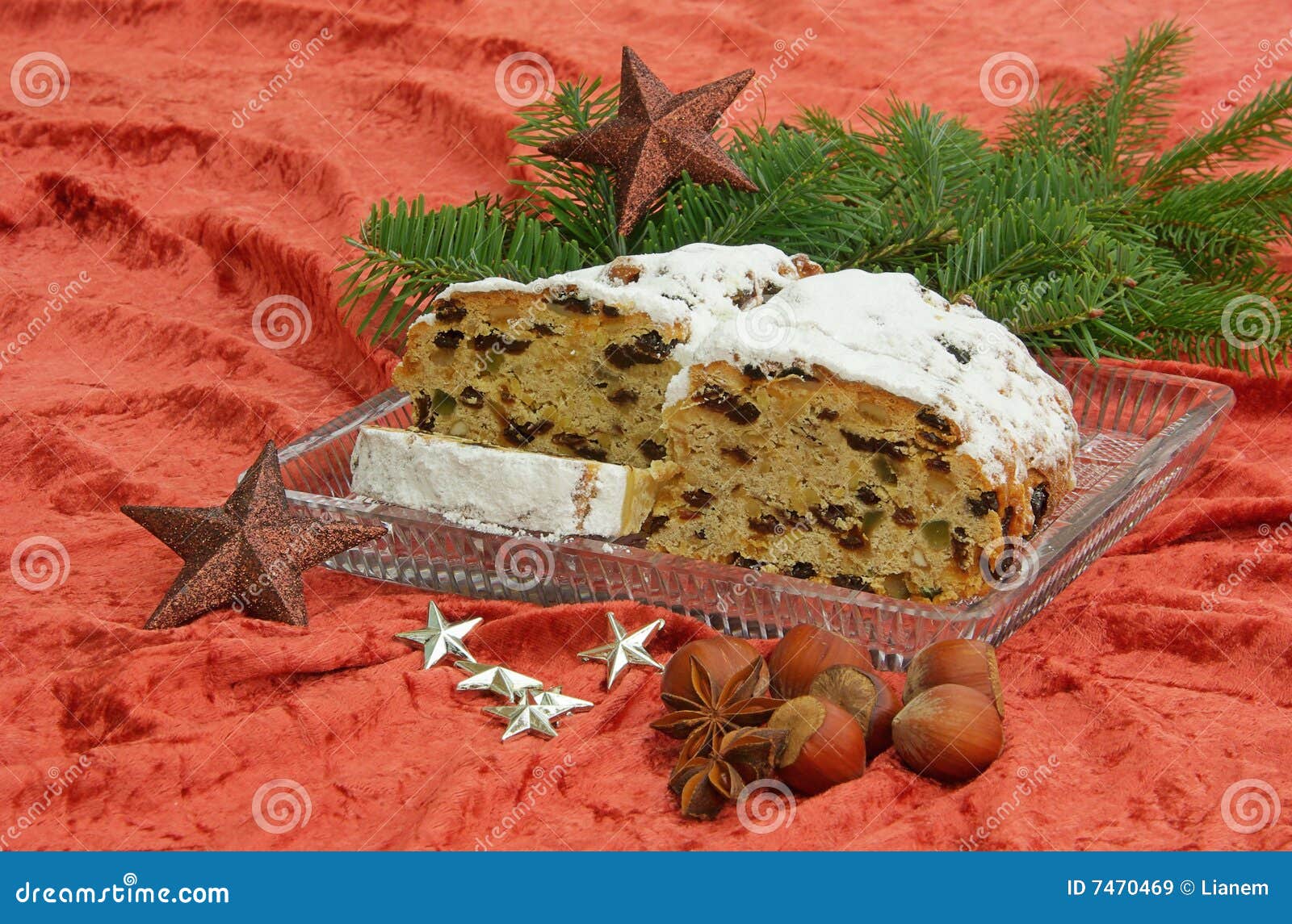 Stollen stock image. Image of christmas, fruitcake, stick - 7470469