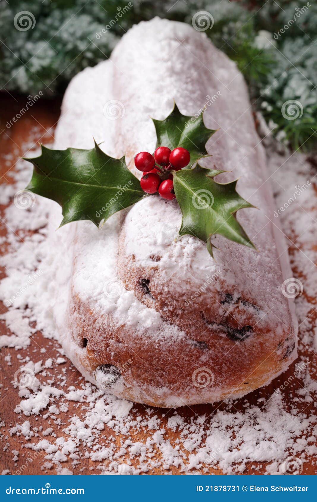Stollen cake stock image. Image of christmas, evening - 21878731