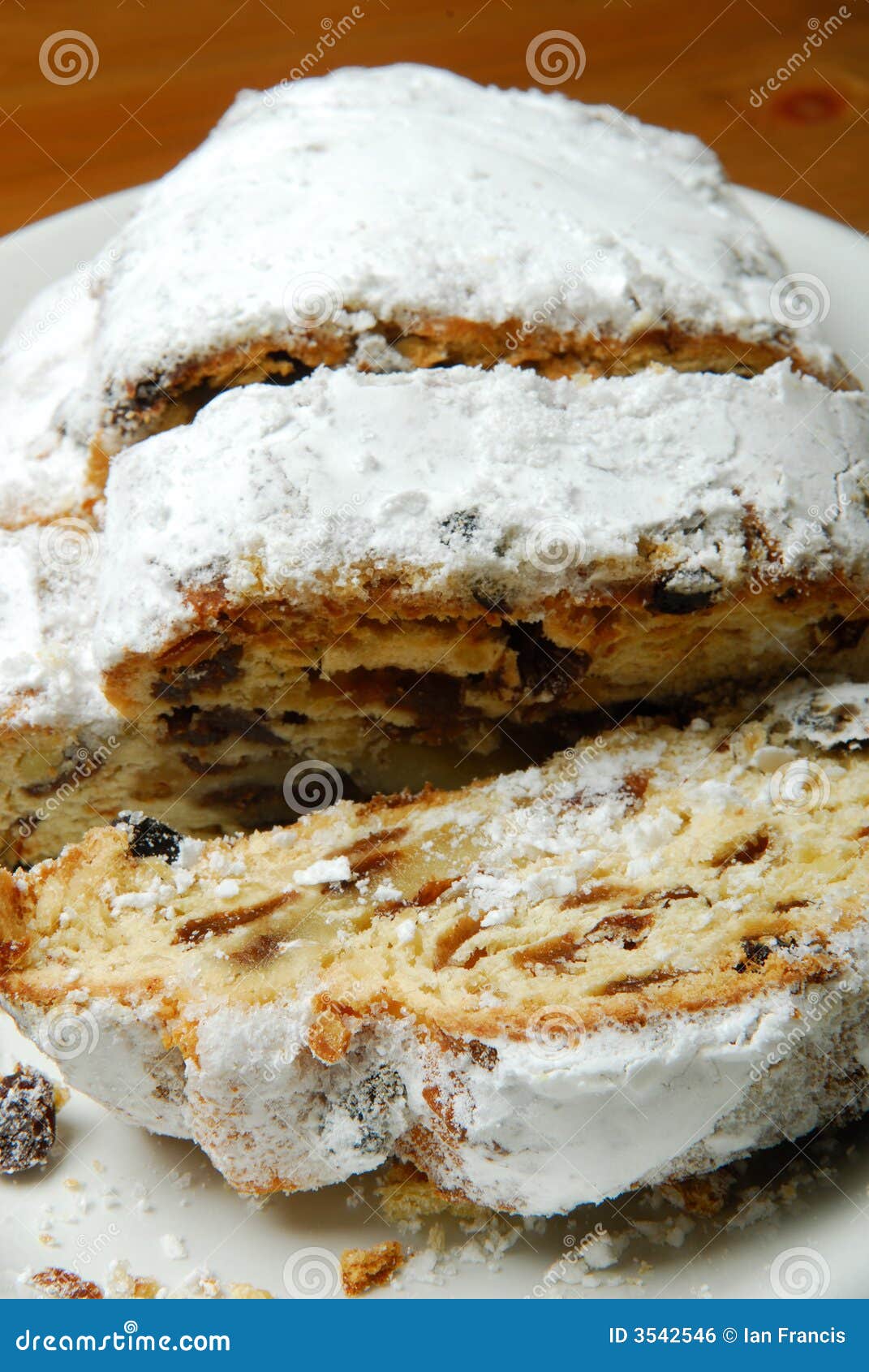 Stollen cake. stock photo. Image of appetite, cake, taste - 3542546