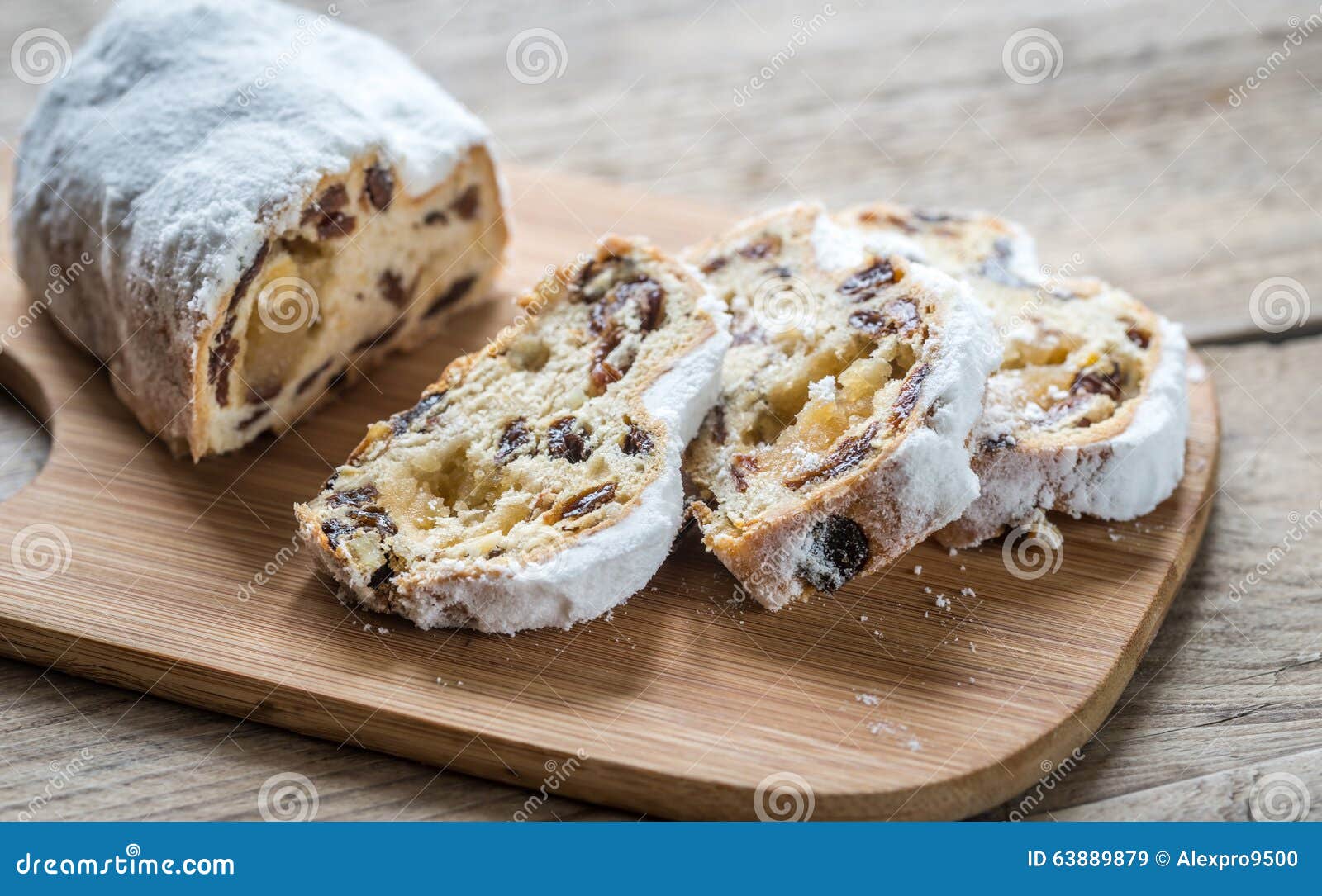 Stollen cake stock image. Image of light, advent, piece - 63889879