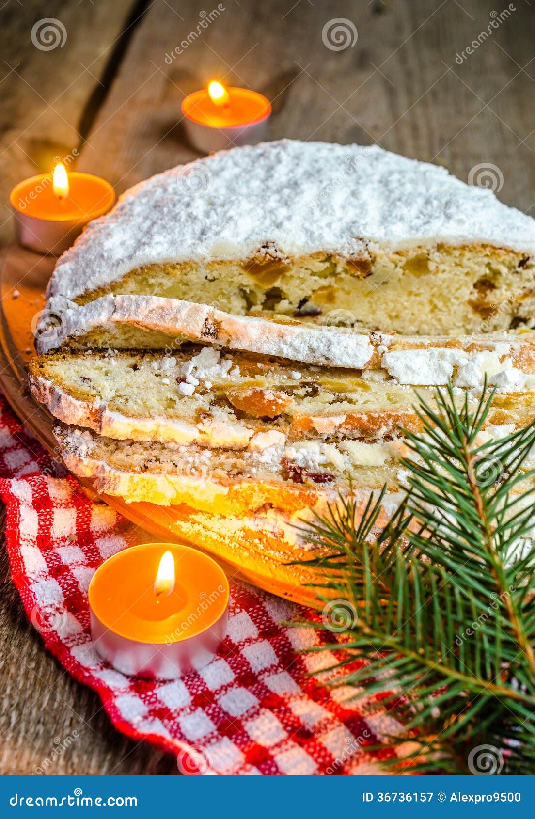 Stollen cake stock image. Image of marzipan, baked, fire - 36736157