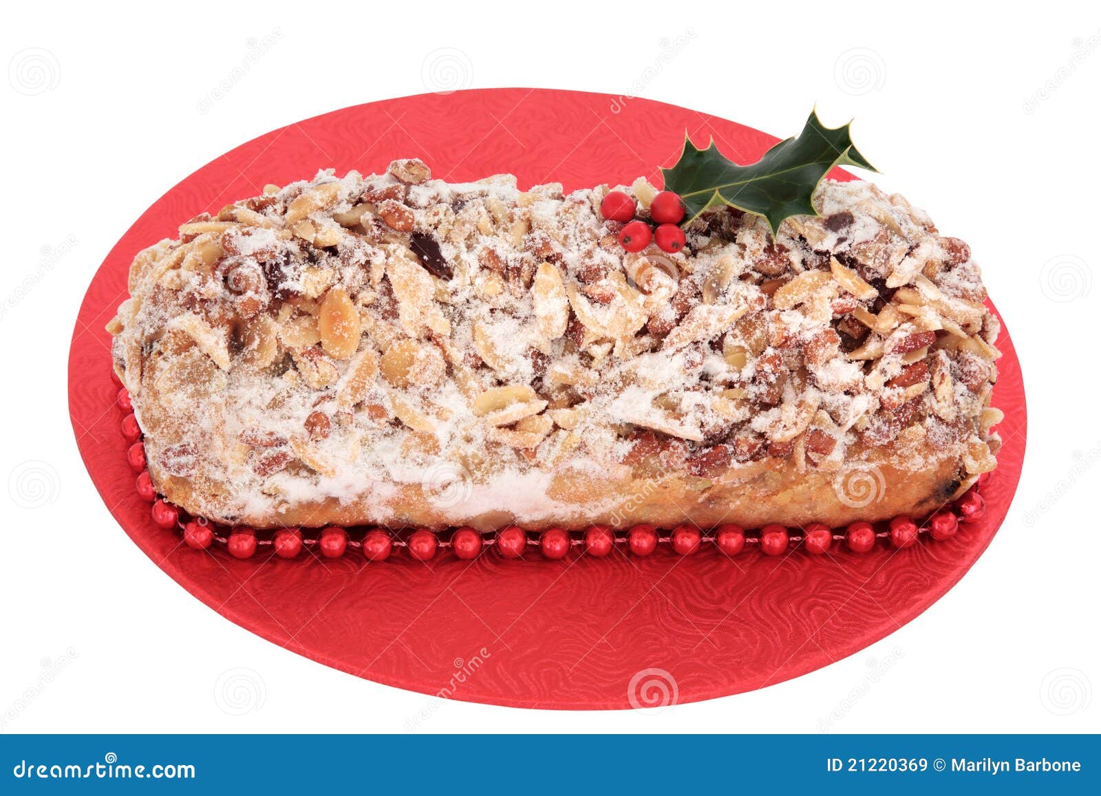 Stollen Christmas Cake stock image. Image of winter, xmas - 21220369