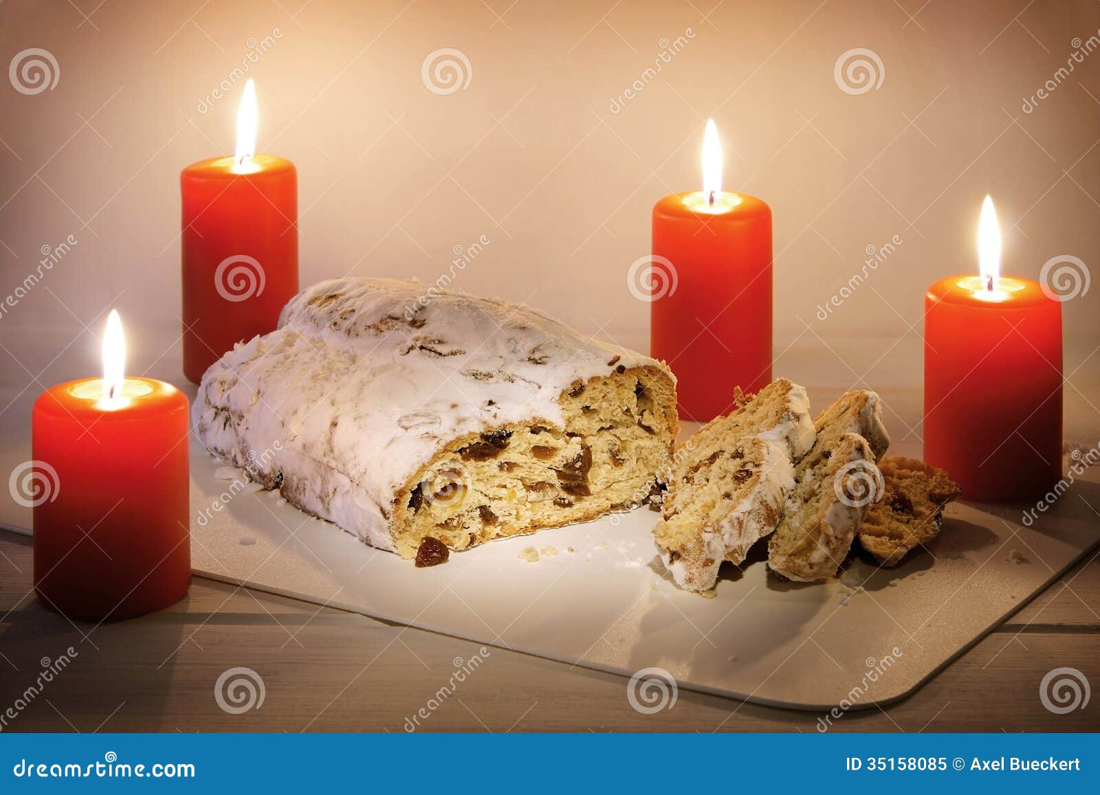 Stollen stock image. Image of christmas, pastry, germany - 35158085