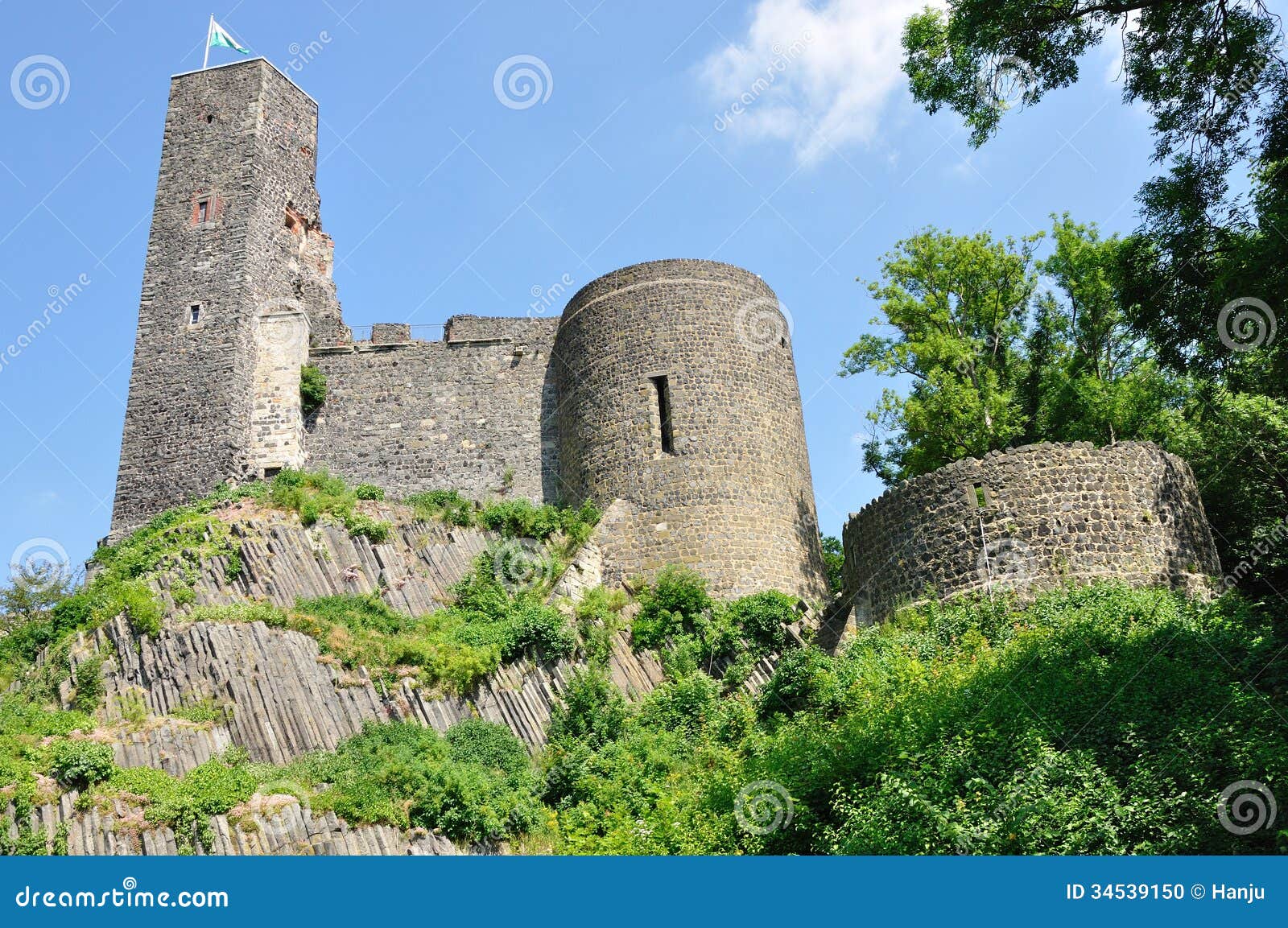 Stolpen stock photo. Image of volcanic, solid, hard, sight - 34539150