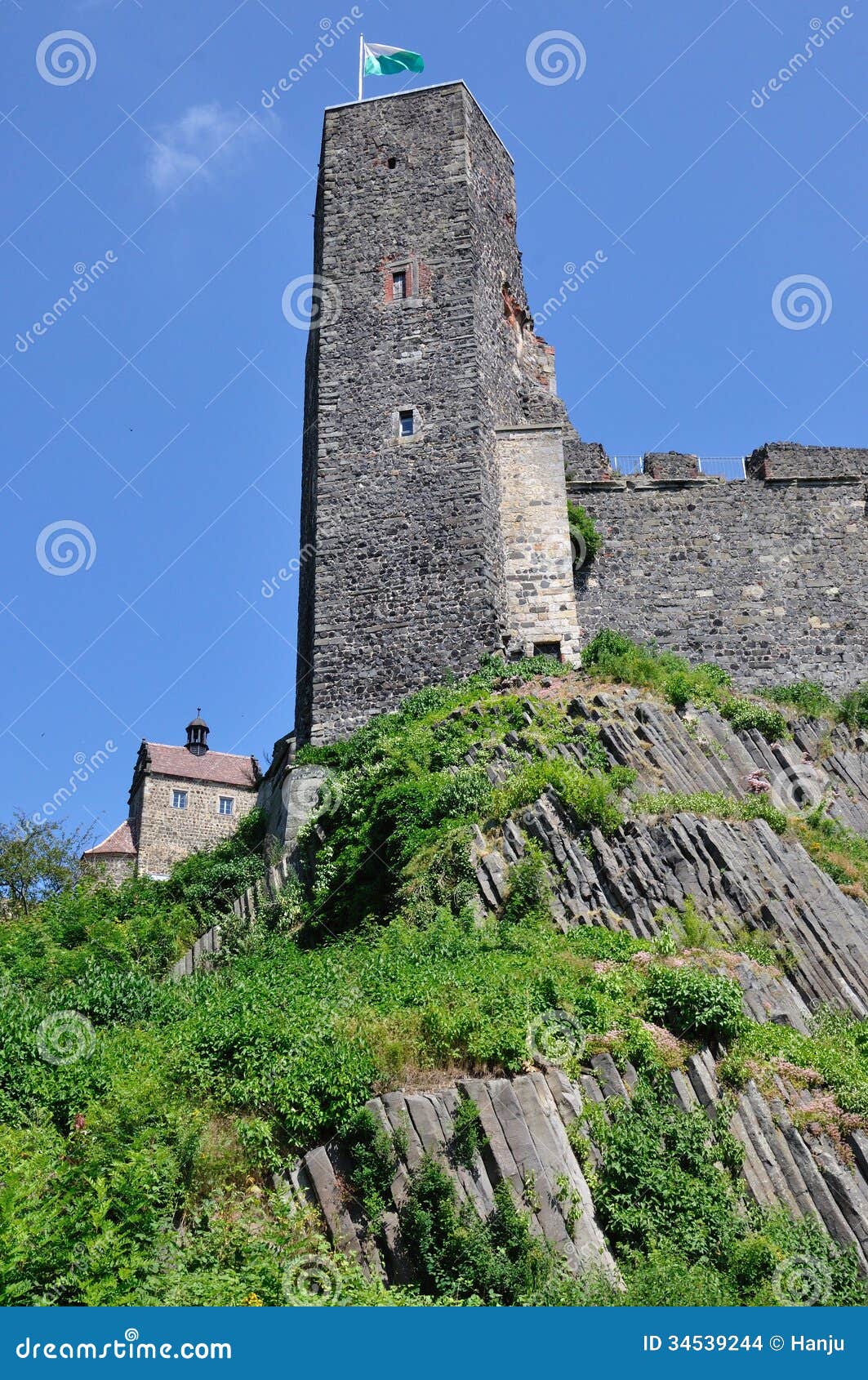 Stolpen stock photo. Image of fortress, igneous, prison - 34539244