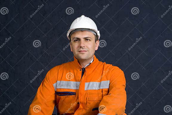 Stolt arbetare fotografering för bildbyråer. Bild av mineraler - 4972029