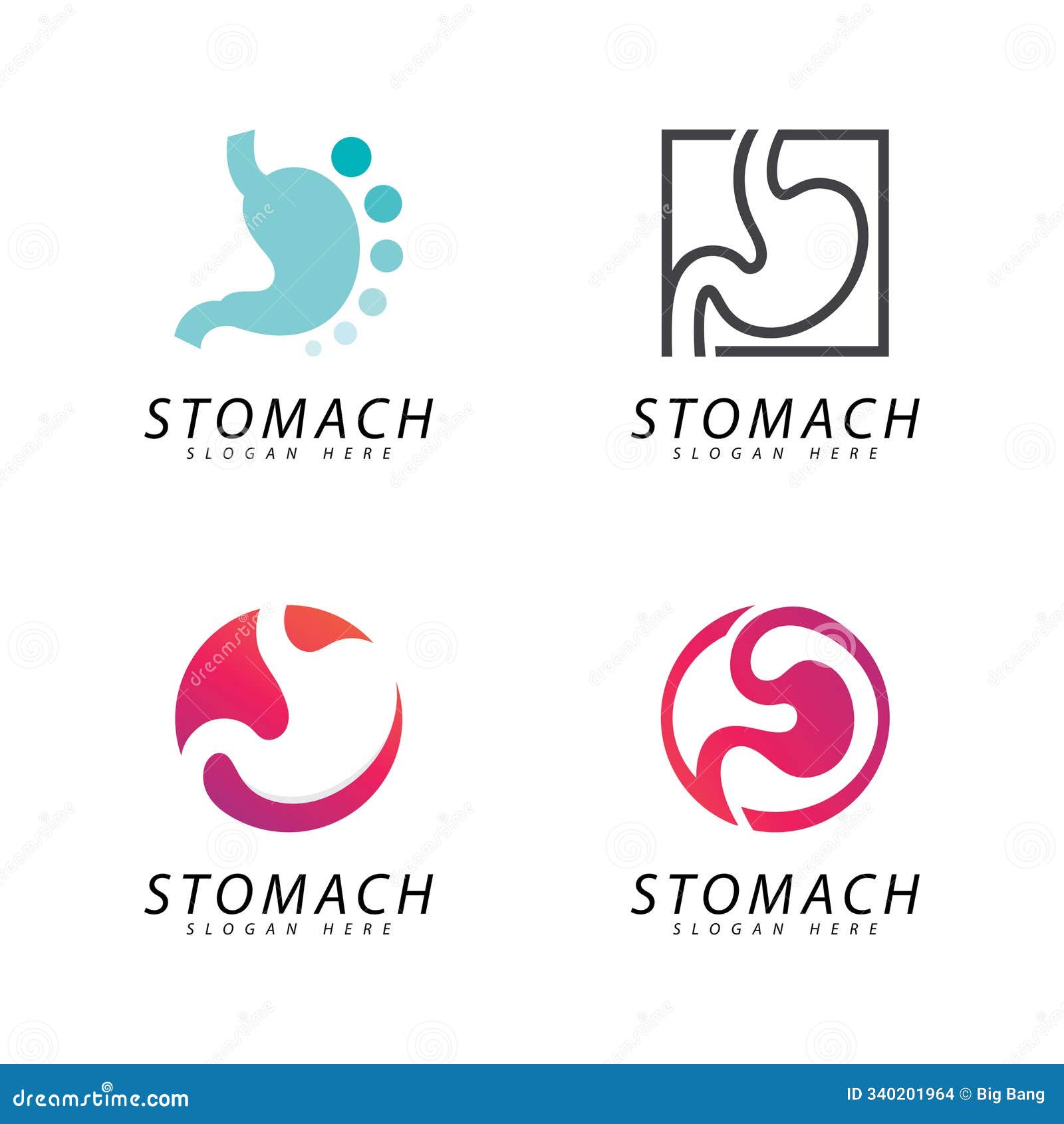 Stomach Care Logo Vector Design Template, Creative Stomach Symbol ...