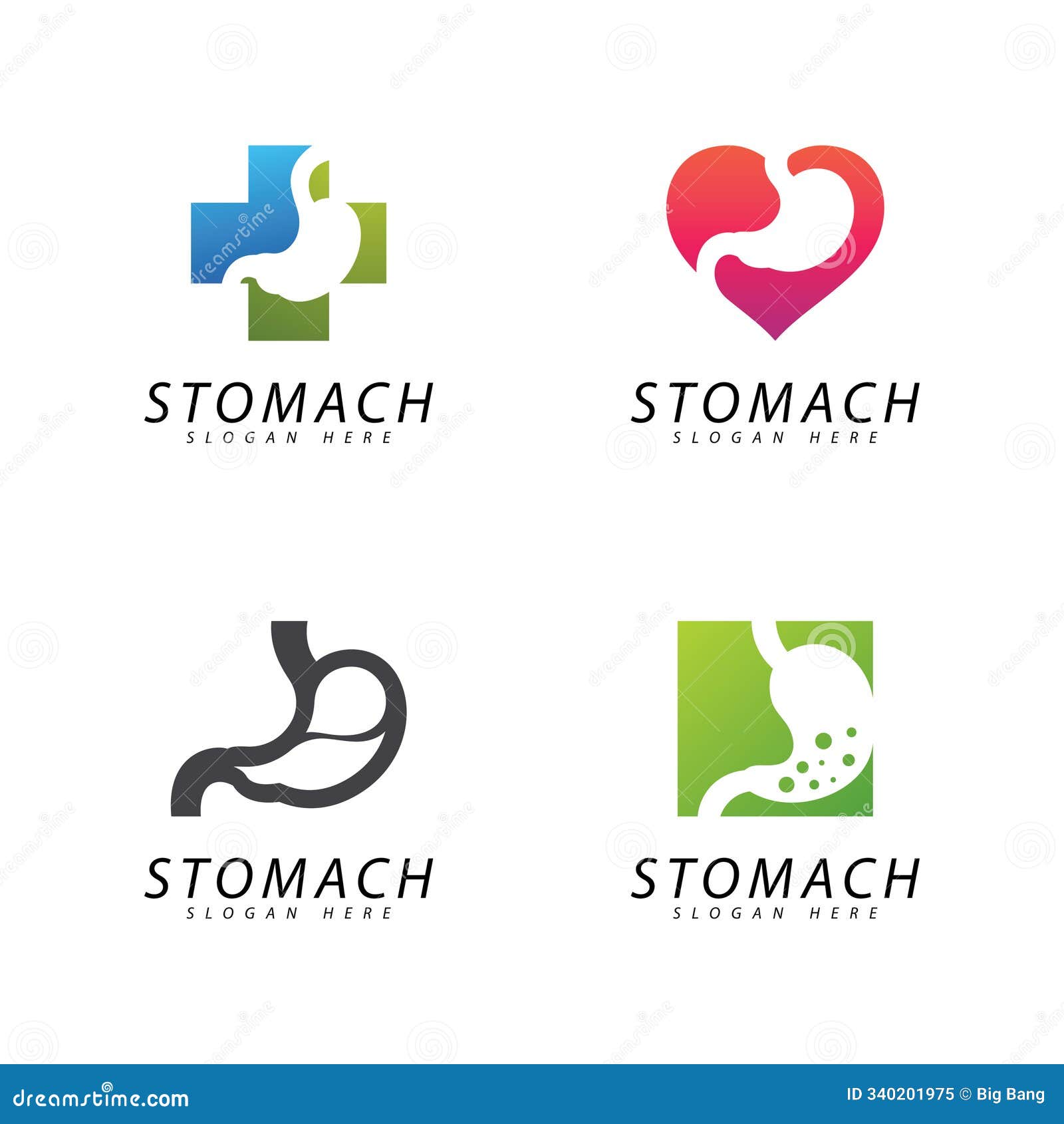 Stomach Care Logo Vector Design Template, Creative Stomach Symbol ...