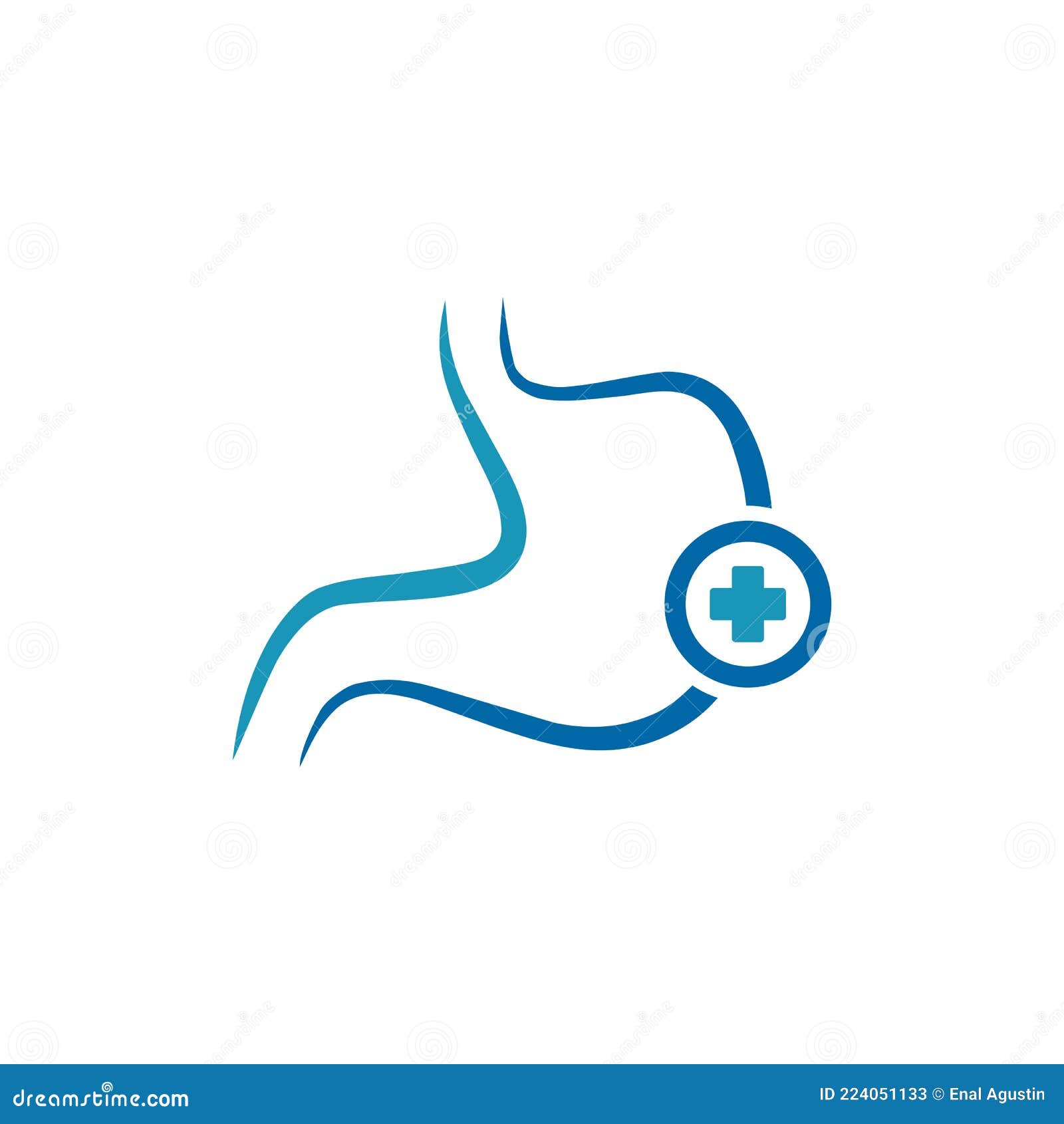 Stomach Icon Logo Design Template Stock Vector - Illustration of body ...