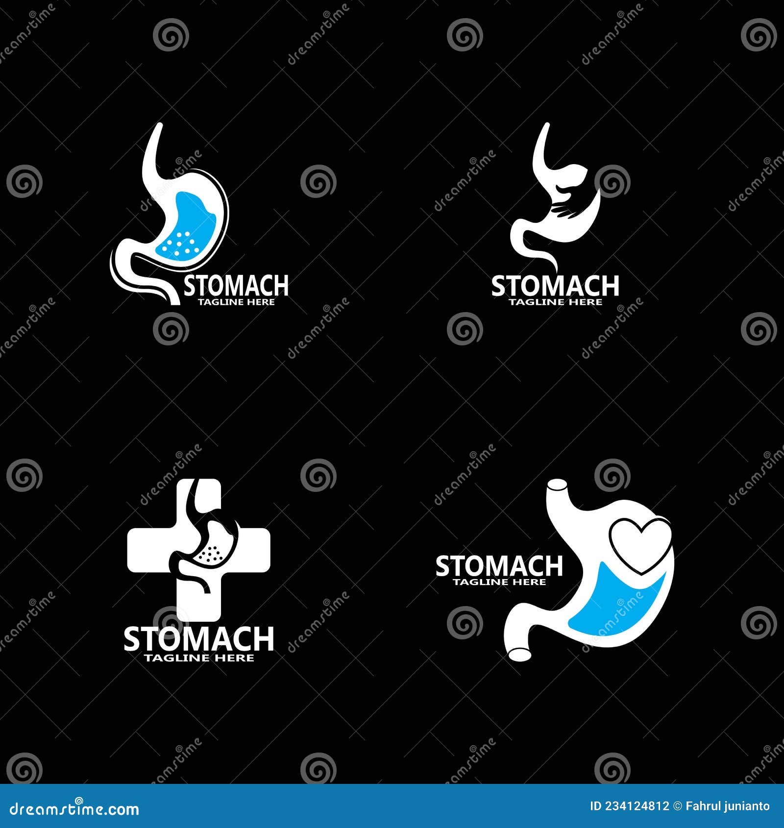 Stomach Icon and Symbol Vector Illustration Stock Illustration ...