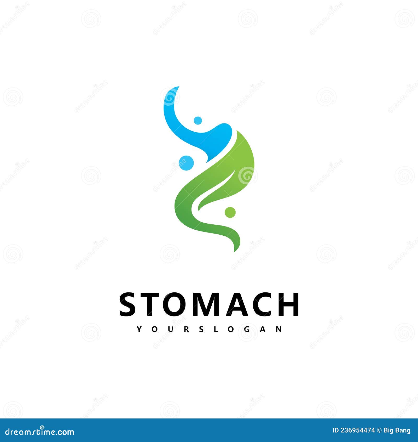 Stomach Logo Vector Design Template Stock Vector - Illustration of ...