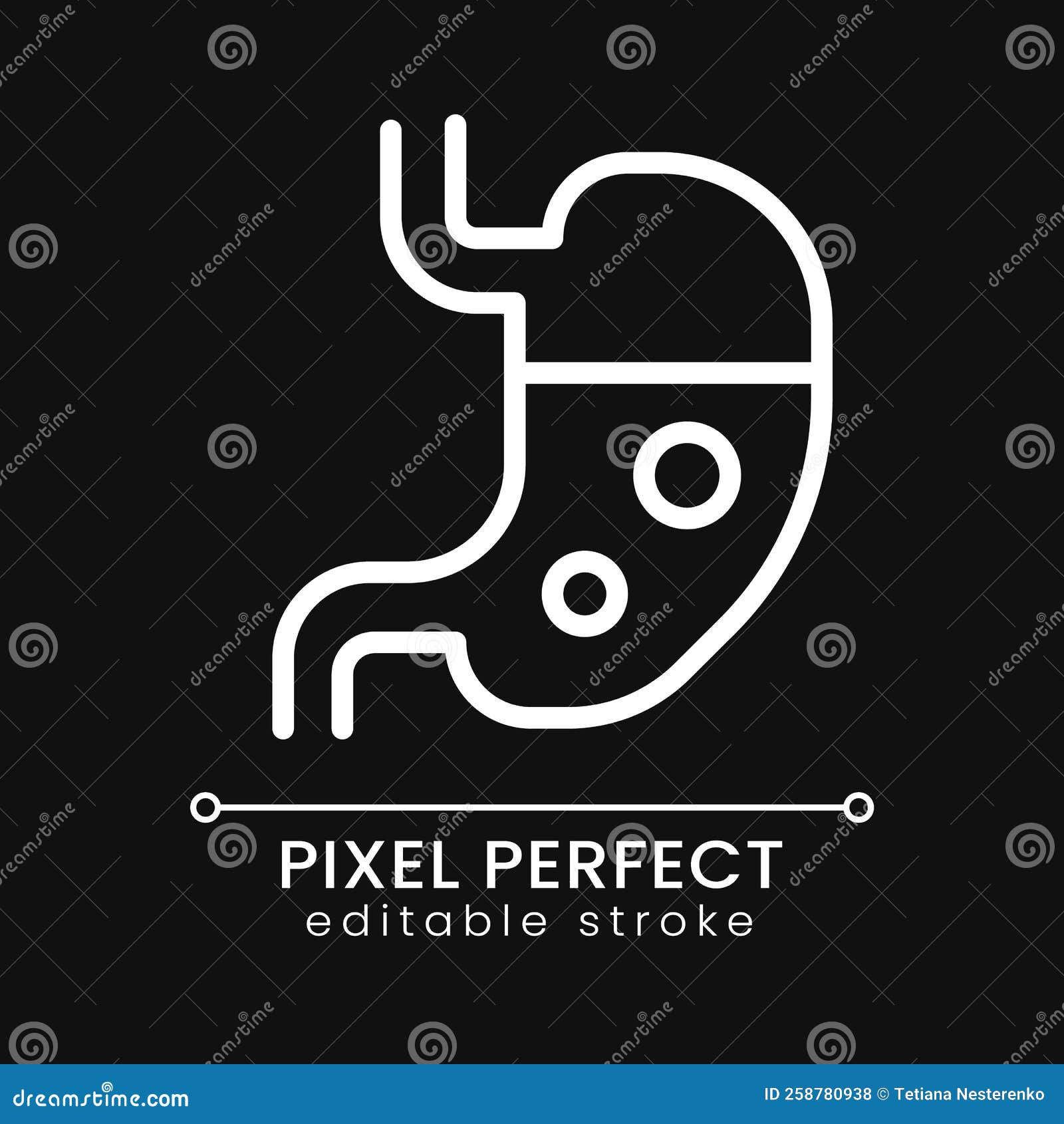 Stomach Pixel Art. Human Internal Organs 8 Bit. Pixelate Anatomy Vector ...