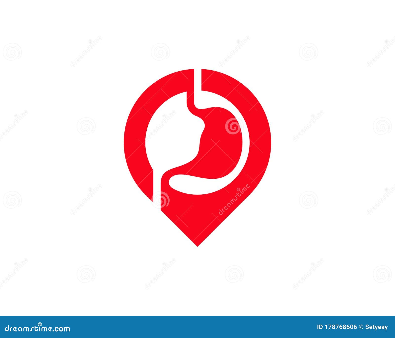 Stomach Point Logo Vector Template, Creative Stomach Logo Design ...