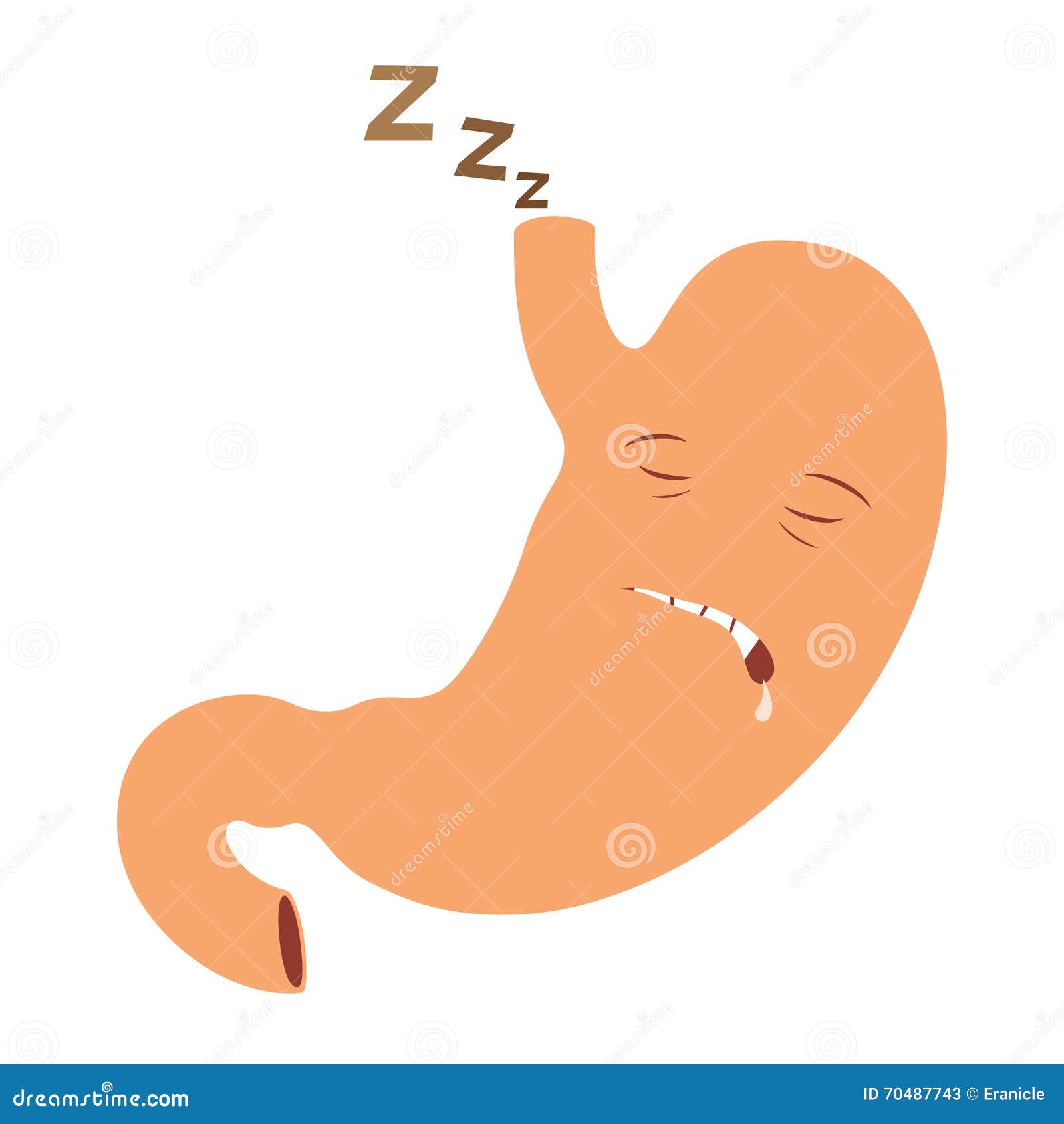 Stomach sleeping stock vector. Illustration of health - 70487743