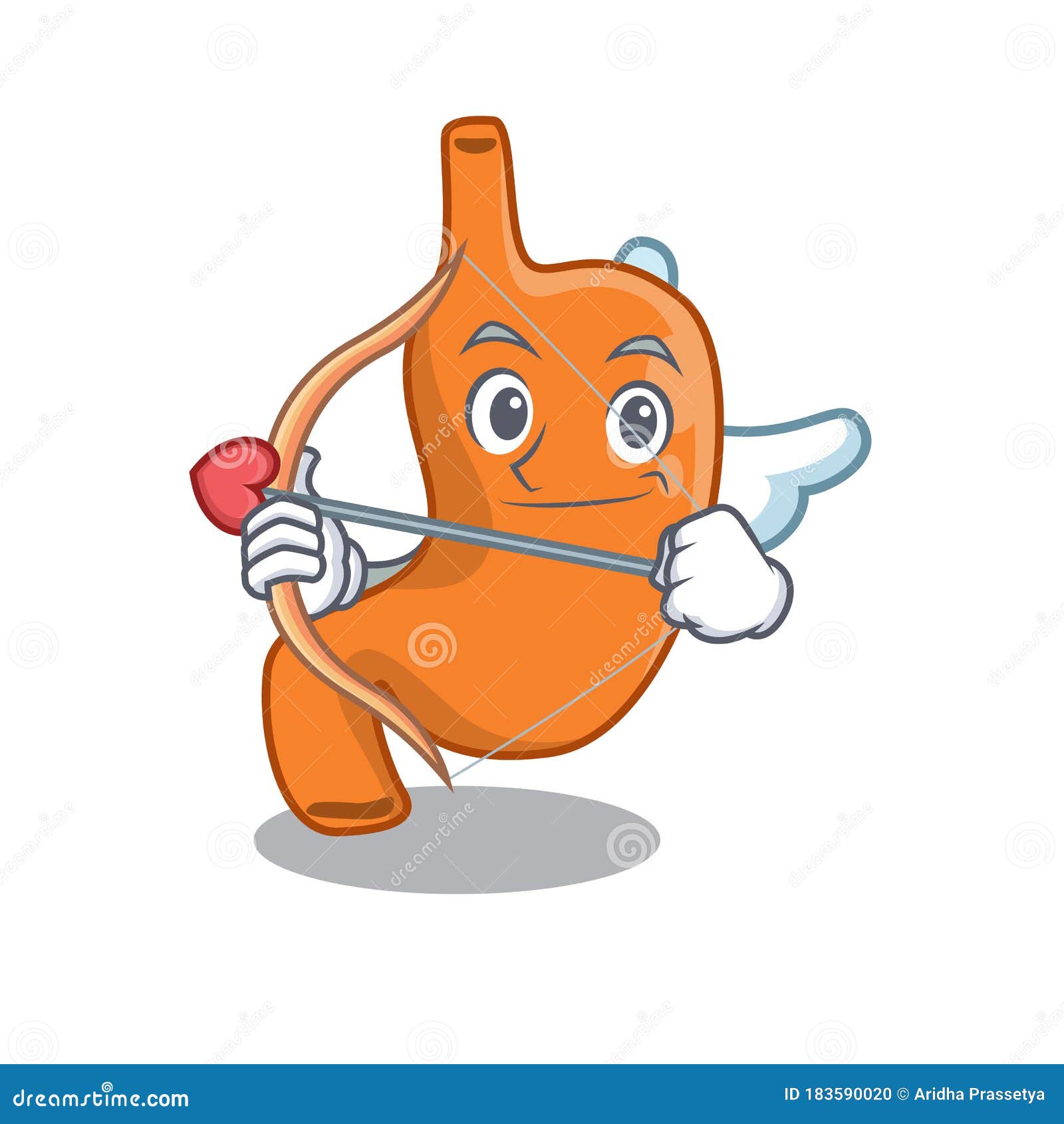 Stomach in Sweet Romantic Cupid Cartoon Drawing with Arrow Stock Vector ... Stomach in Sweet Romantic Cupid Cartoon Drawing with Arrow Stock Vector ...