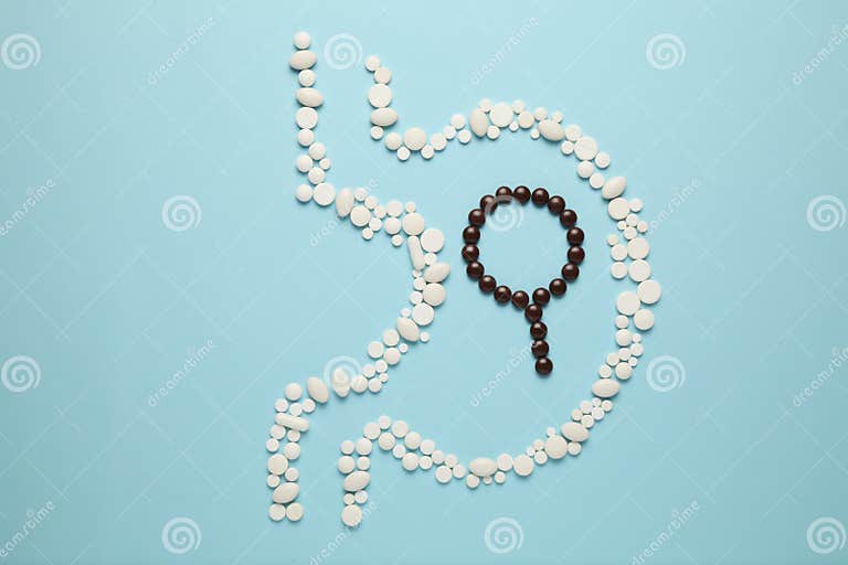 Stomach of Tablets, Examination. Gastritis and Digestive Problems ...