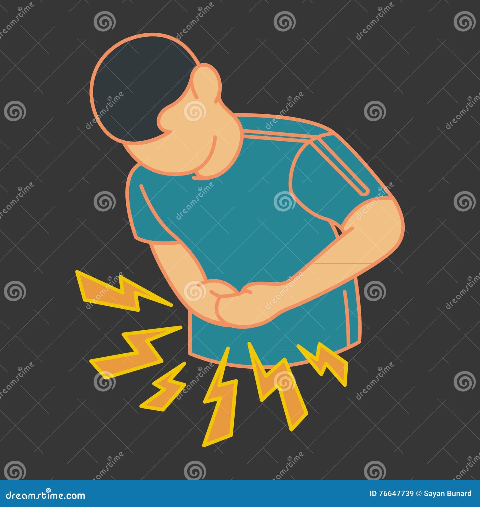 Stomachache Pain Logo Vector Stock Vector - Illustration of woman ...