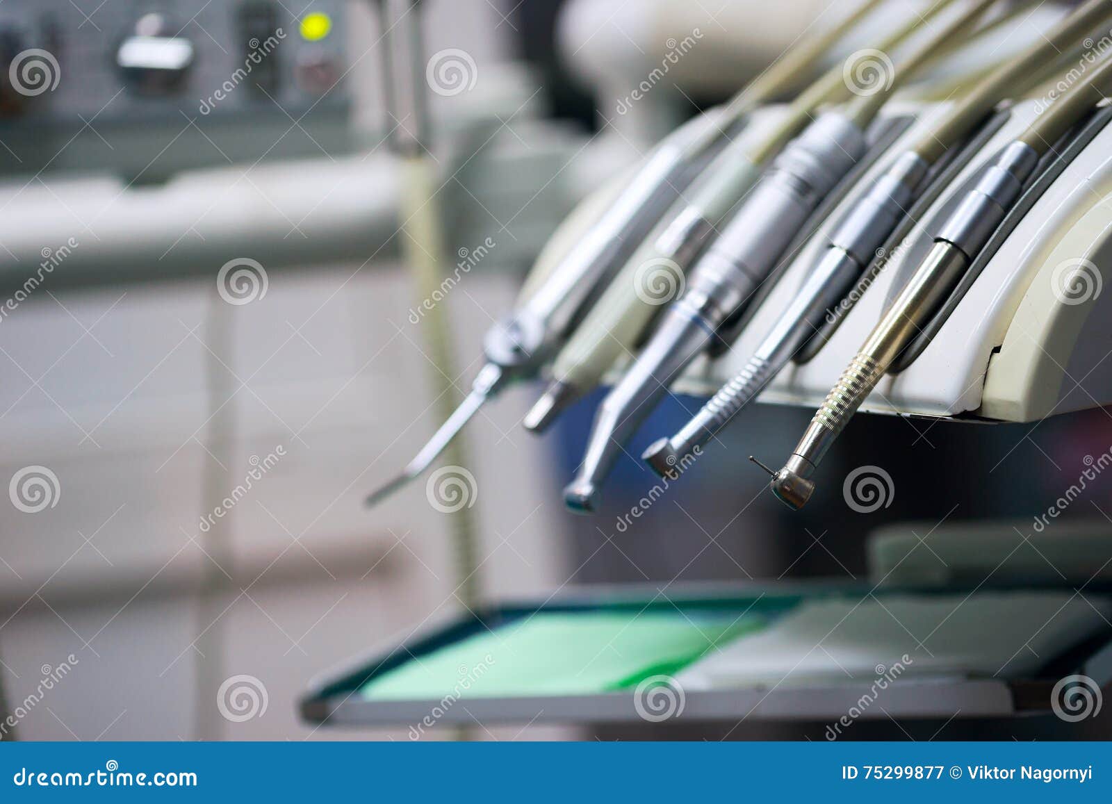 Stomatological Instrument In The Dentists Clinic. Dental Work In Clinic ...