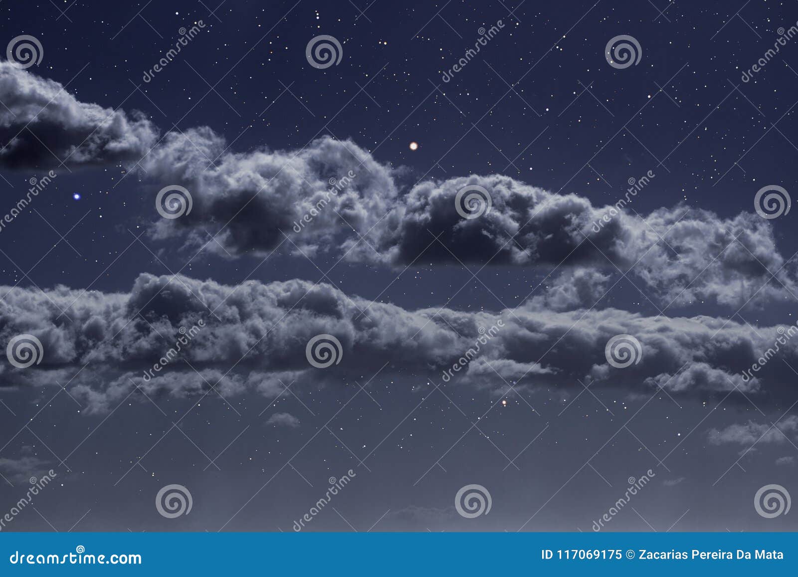 Starry night clouds stock image. Image of dream, space - 117069175