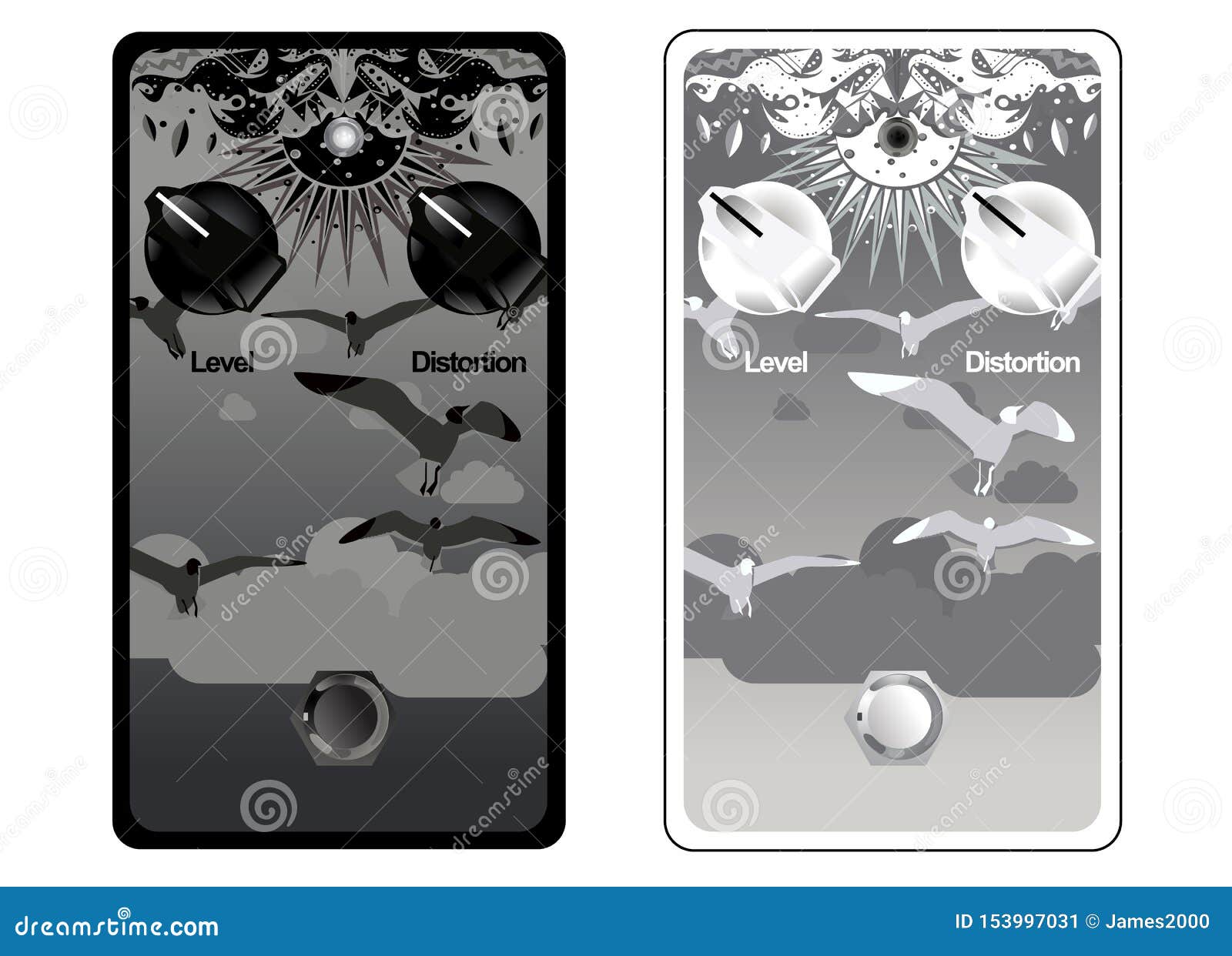 Stomp box design stock vector. Illustration of stomp - 153997031