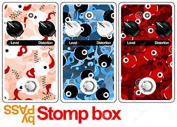 Stomp box design stock vector. Illustration of metal - 153997427