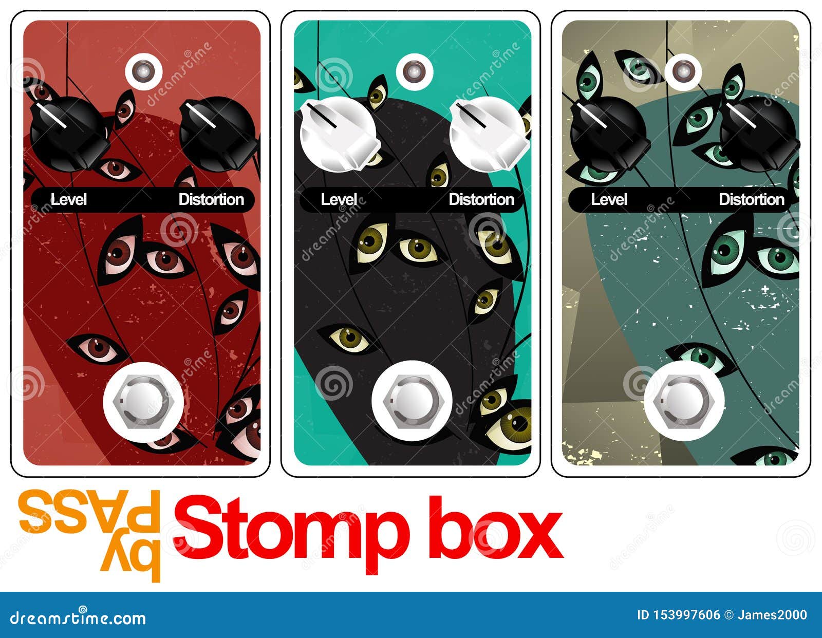 Stomp Box Design Vector Illustration | CartoonDealer.com #153998274