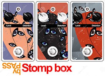Stomp box design stock vector. Illustration of effect - 153997851