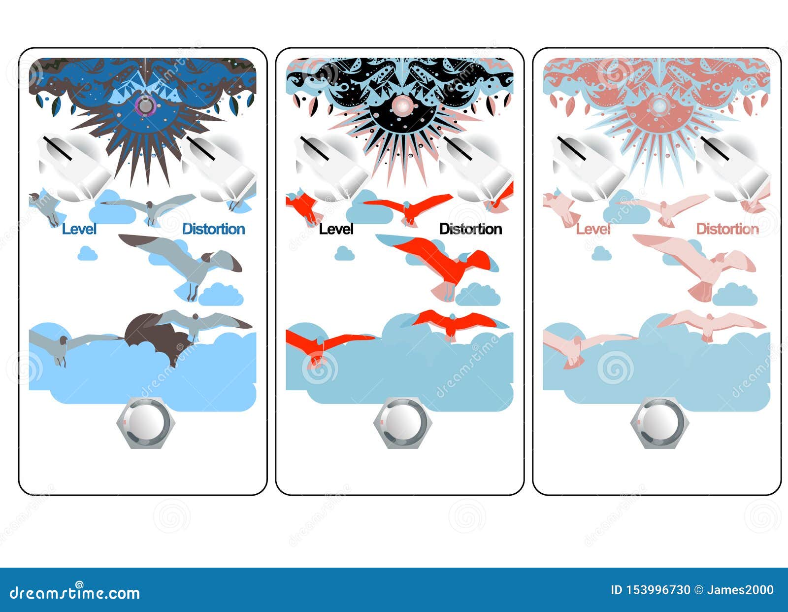 Stomp box design stock vector. Illustration of effect - 153996730