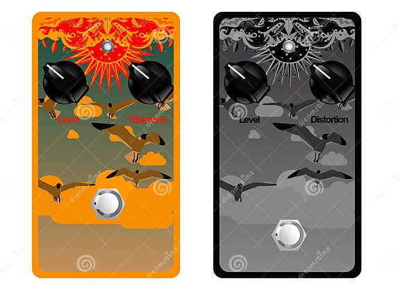 Stomp box design stock vector. Illustration of overdrive - 153996949