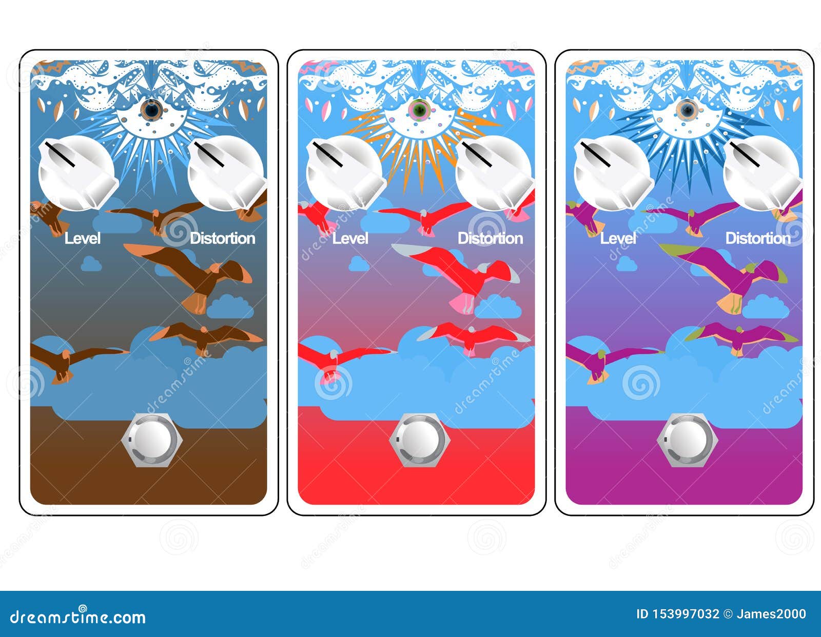 Stomp box design stock vector. Illustration of icon - 153997032