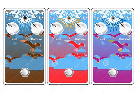 Stomp box design stock vector. Illustration of icon - 153997032