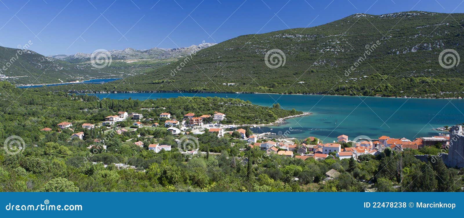 Ston stock photo. Image of clear, clouds, forest, boundary - 22478238