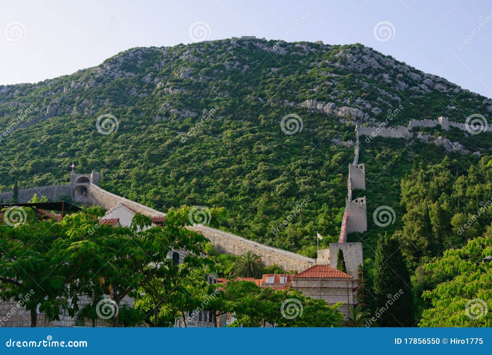 Ston, Croatia stock photo. Image of sunny, europe, town - 17856550