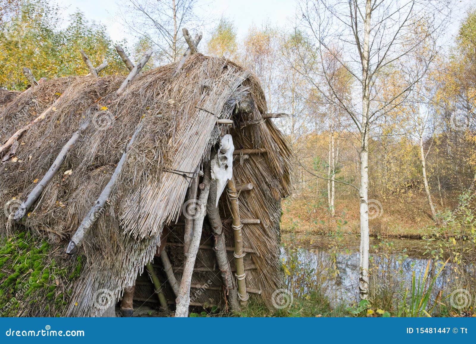 Stone Age hut stock image. Image of native, moose, prehistoric - 15481447