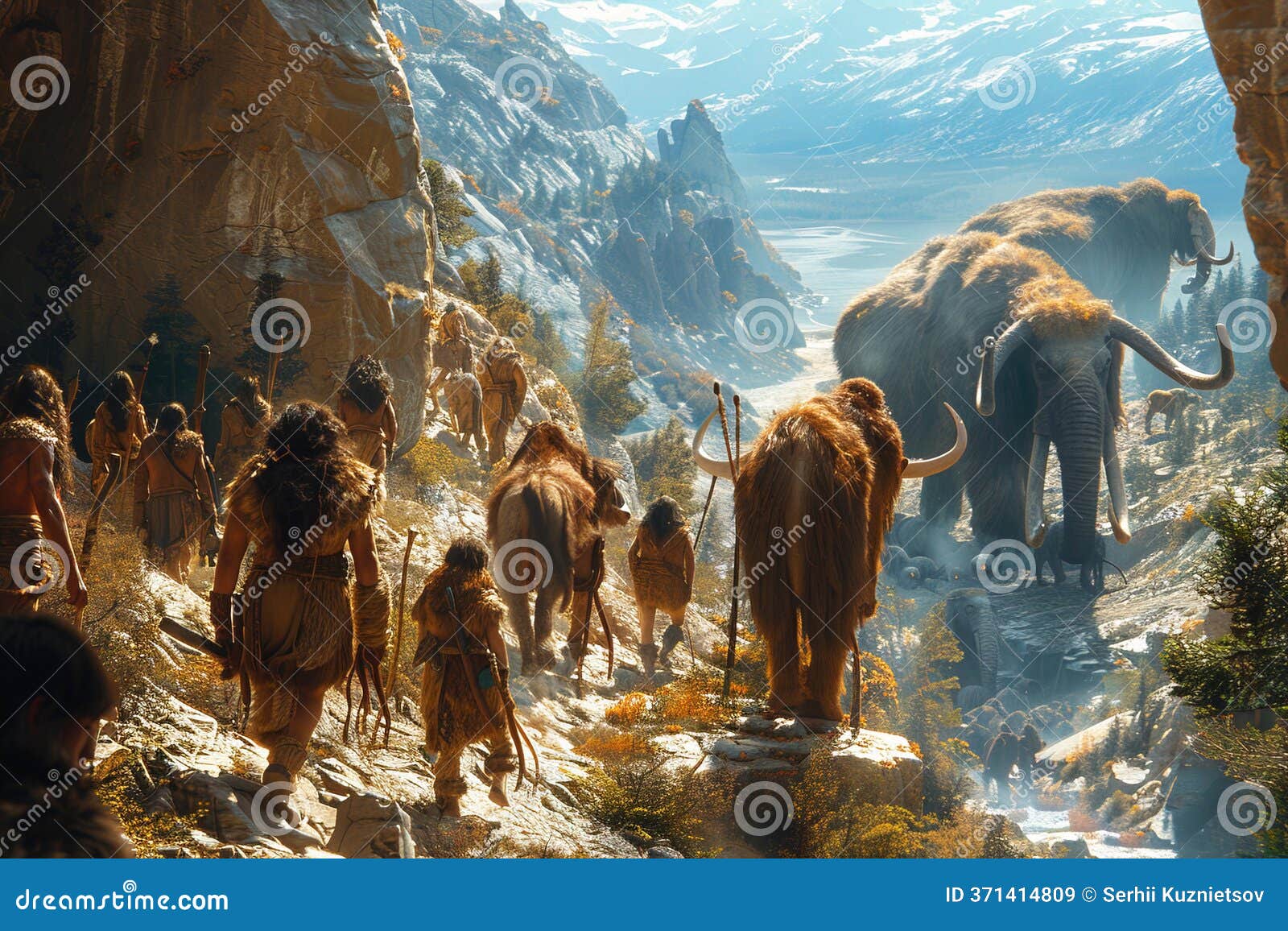Stone Age Mammoth Cartoon Animation Sprite Vector Illustration ...