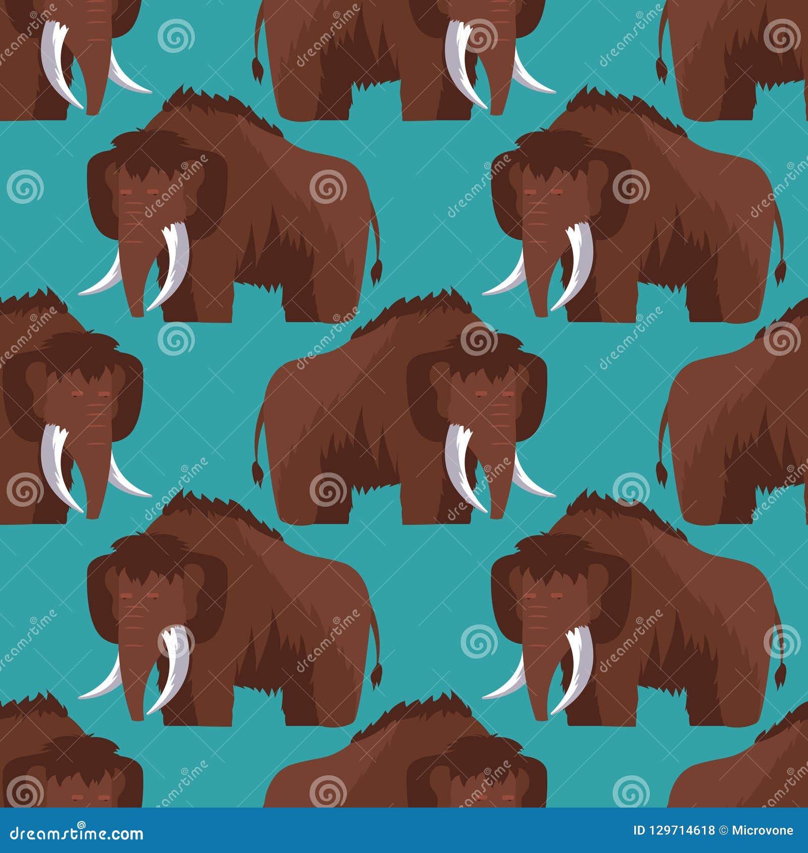 Stone Age Mammoth Cartoon Animation Sprite Vector Illustration ...